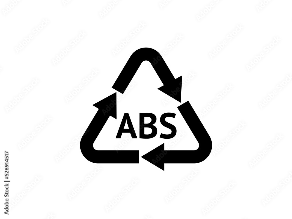 Plastic Recycling codes. Recycling symbol on an isolated background ...