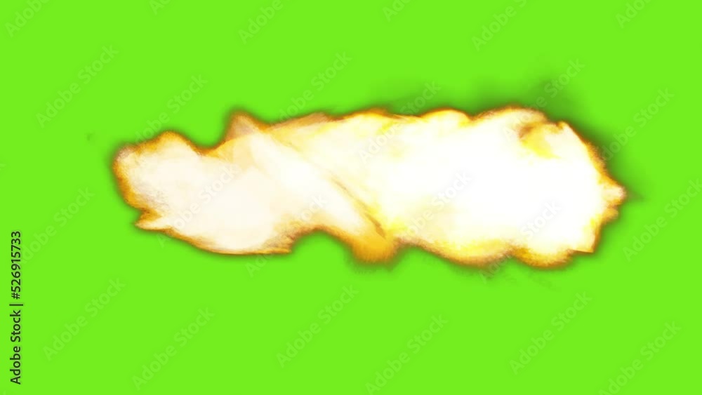 Muzzle flashes straight fire montage in slow-motion with green screen ...