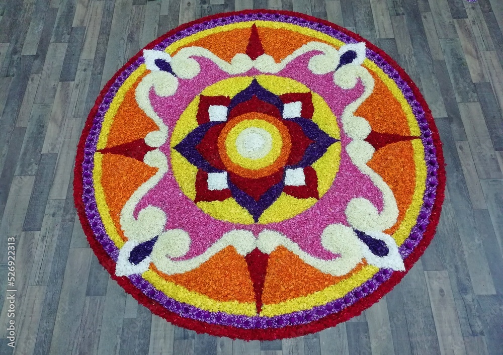 pookalam designs for onam celebrations Stock Photo | Adobe Stock