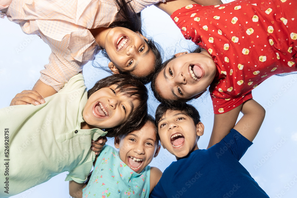Indian Children Playing Outside