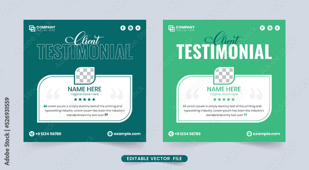 Customer work review section and testimonial vector with creative ...