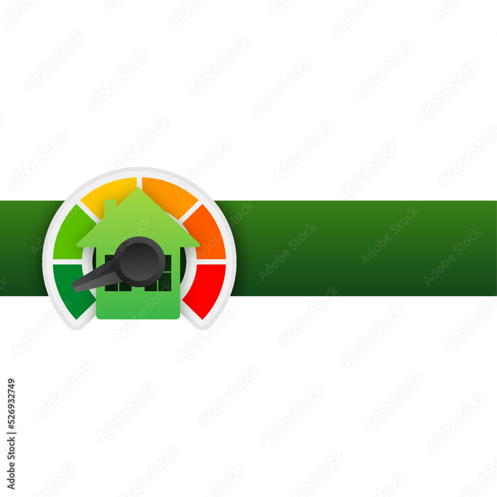 Green energy efficiency. Vector logo. Chart concept. Green energy ...