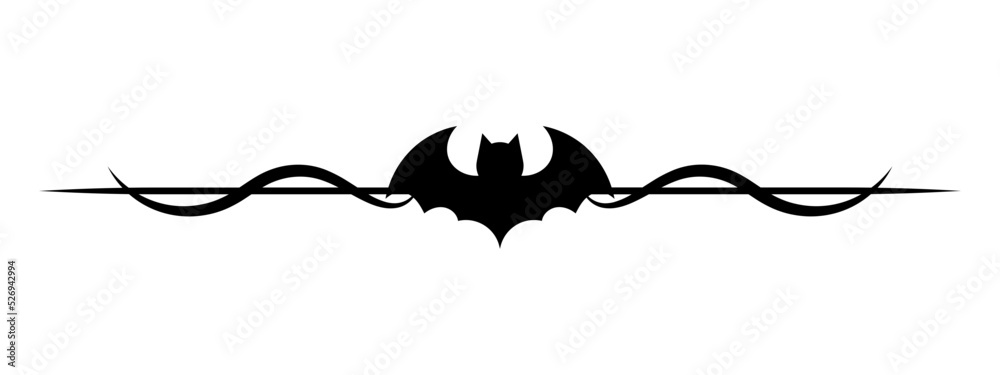 halloween bat border Stock Vector | Adobe Stock