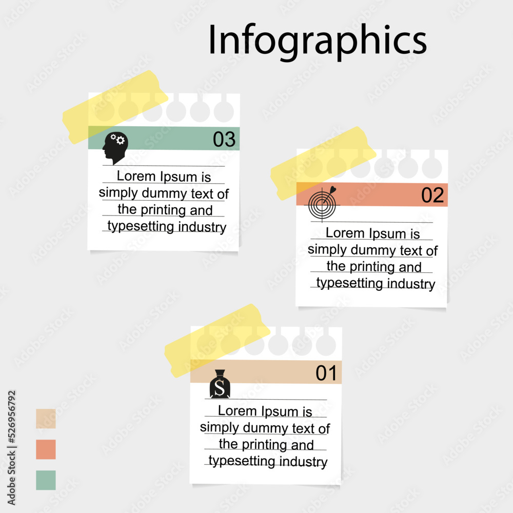 Visualization of business data, infographics. Scheme of the process of ...