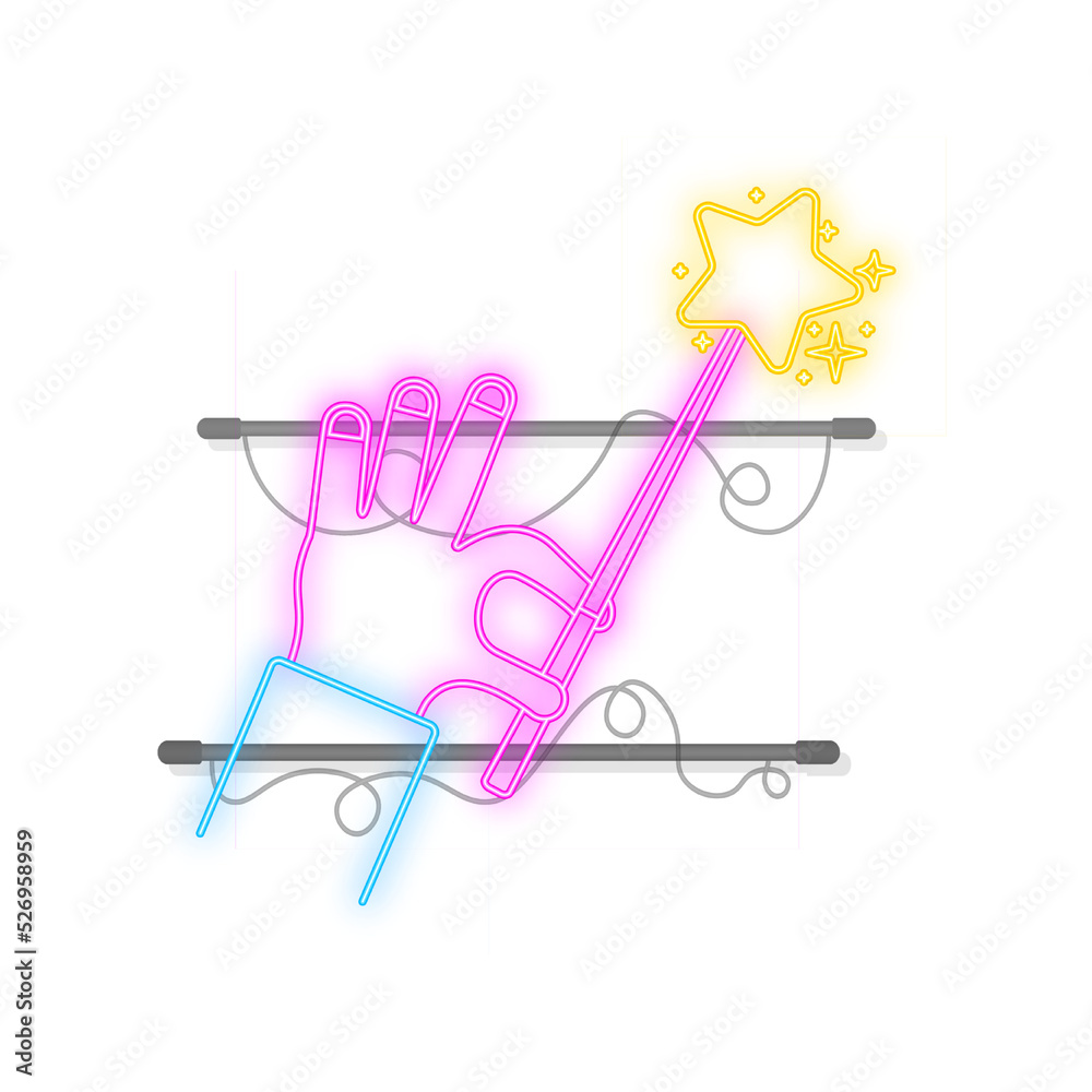 Flat golden illustration on transparent background. Realistic light ...