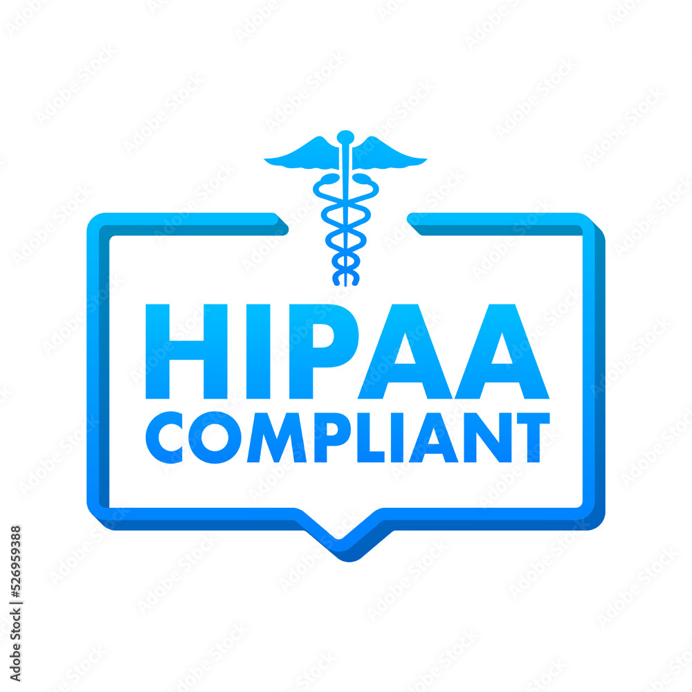 Hipaa compliant. Checkmark icon. Vector design. Logo symbol. Vector ...