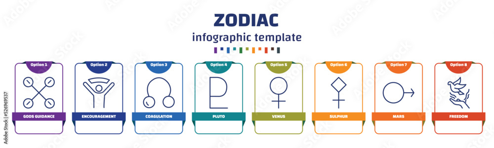 infographic template with icons and 8 options or steps. infographic for ...