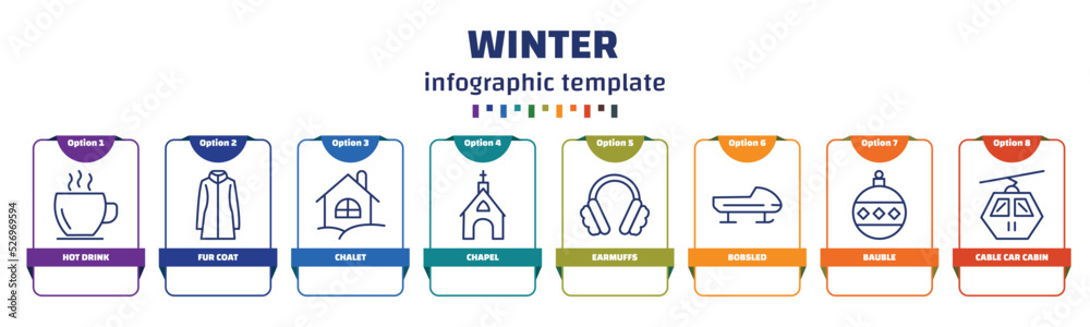 infographic template with icons and 8 options or steps. infographic for ...