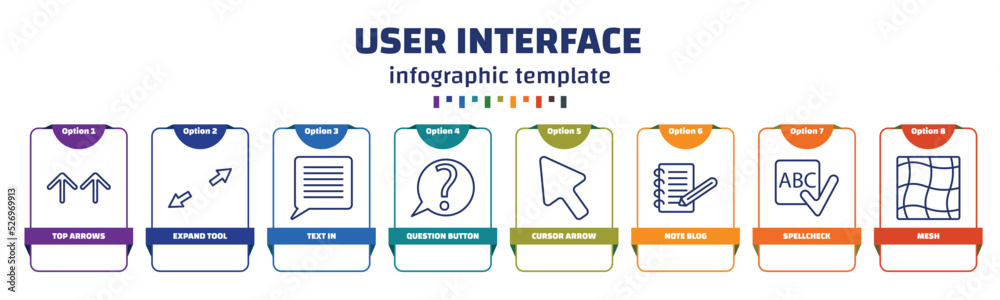 infographic template with icons and 8 options or steps. infographic for ...