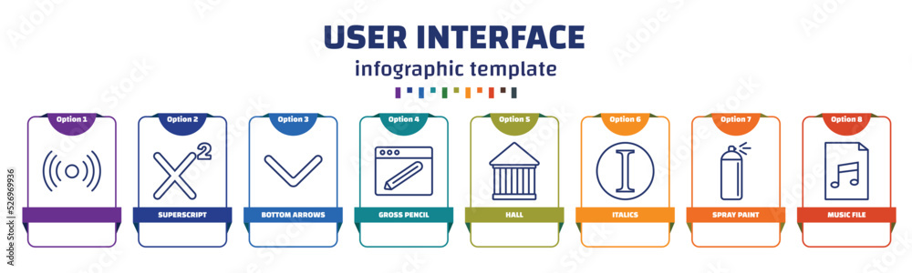infographic template with icons and 8 options or steps. infographic for ...