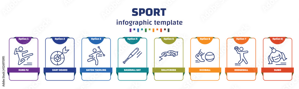 infographic template with icons and 8 options or steps. infographic for ...