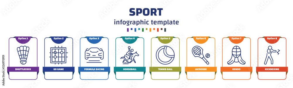 infographic template with icons and 8 options or steps. infographic for ...