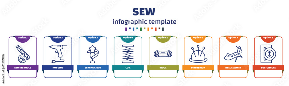 infographic template with icons and 8 options or steps. infographic for ...