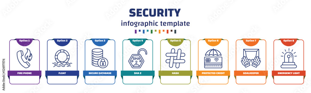 infographic template with icons and 8 options or steps. infographic for ...