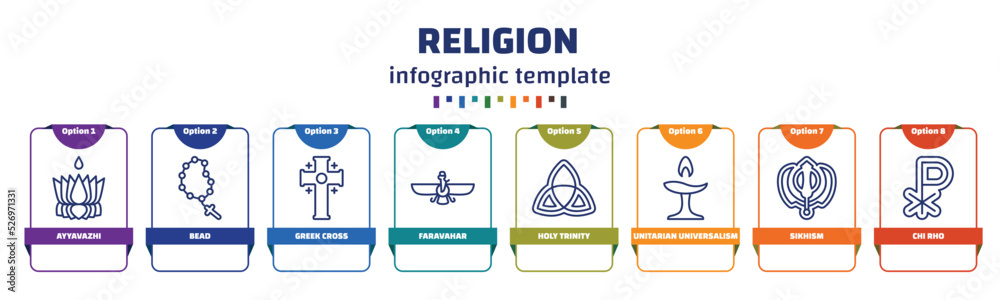 infographic template with icons and 8 options or steps. infographic for ...
