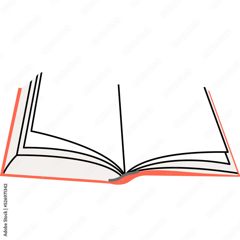 Educational book for logo, badge, sticker, icon on transparent ...