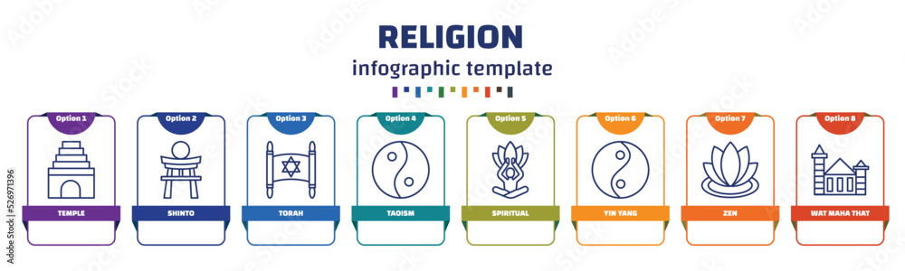 infographic template with icons and 8 options or steps. infographic for ...