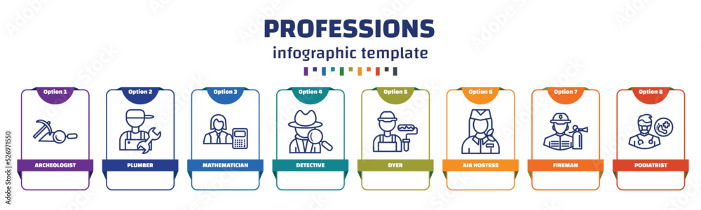 infographic template with icons and 8 options or steps. infographic for ...