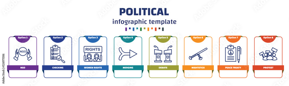infographic template with icons and 8 options or steps. infographic for ...