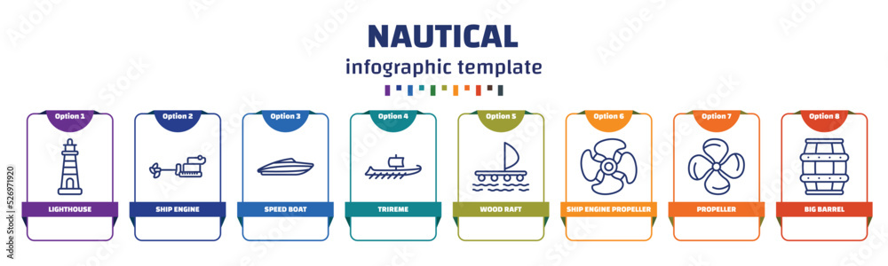 infographic template with icons and 8 options or steps. infographic for ...