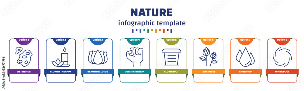 infographic template with icons and 8 options or steps. infographic for ...