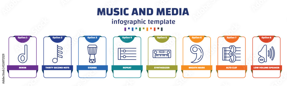 infographic template with icons and 8 options or steps. infographic for ...