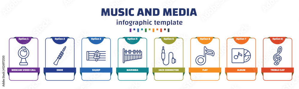 infographic template with icons and 8 options or steps. infographic for ...