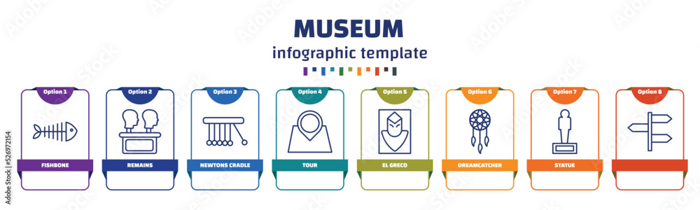 infographic template with icons and 8 options or steps. infographic for ...
