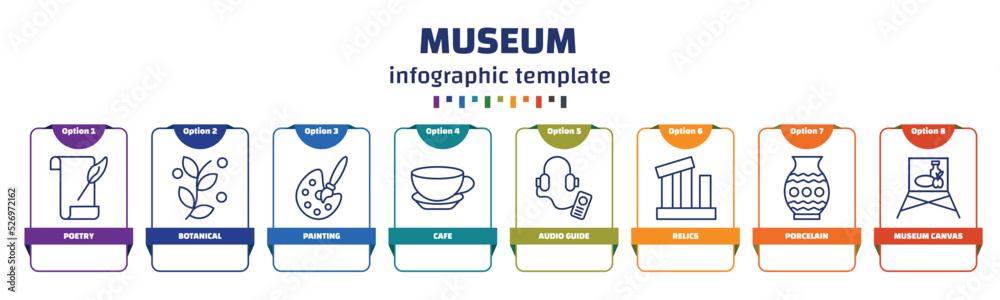 infographic template with icons and 8 options or steps. infographic for ...