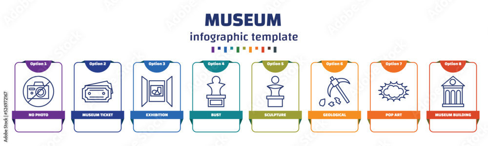 infographic template with icons and 8 options or steps. infographic for ...