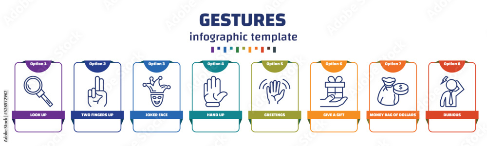 infographic template with icons and 8 options or steps. infographic for ...