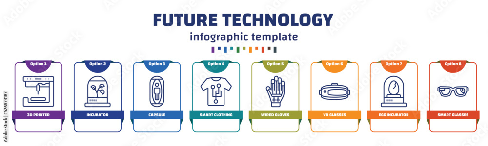 infographic template with icons and 8 options or steps. infographic for ...