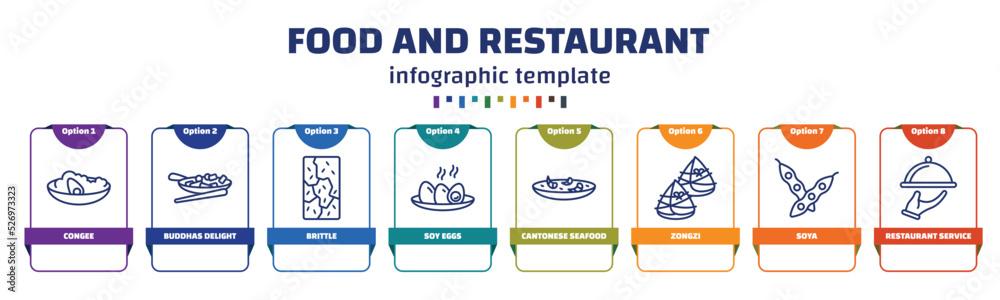 infographic template with icons and 8 options or steps. infographic for ...