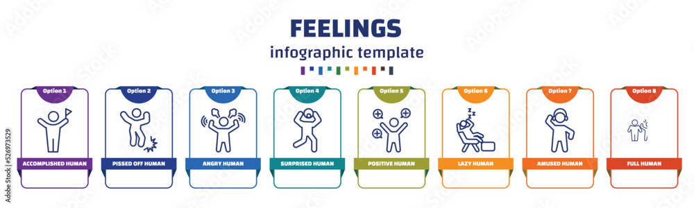 infographic template with icons and 8 options or steps. infographic for ...