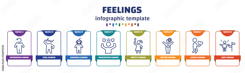 infographic template with icons and 8 options or steps. infographic for ...