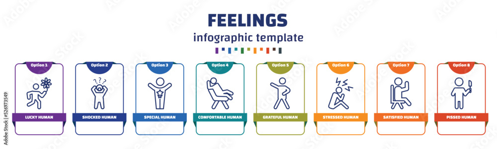 infographic template with icons and 8 options or steps. infographic for ...