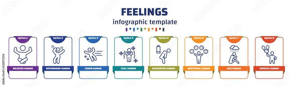 infographic template with icons and 8 options or steps. infographic for ...