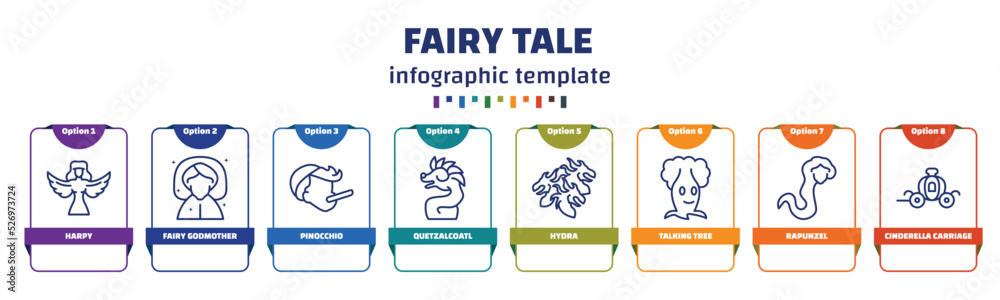 infographic template with icons and 8 options or steps. infographic for ...