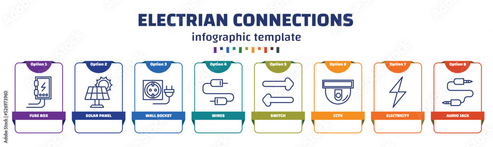 infographic template with icons and 8 options or steps. infographic for ...
