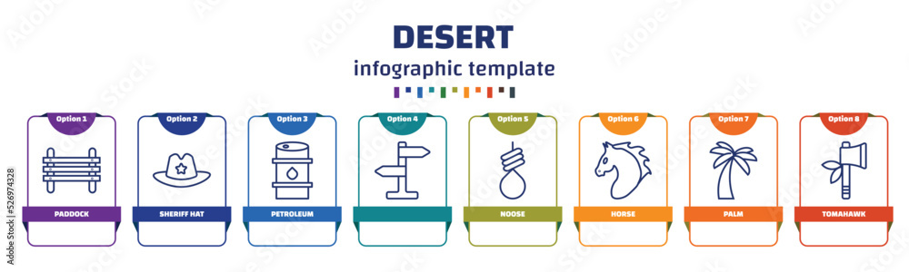 infographic template with icons and 8 options or steps. infographic for ...