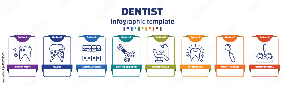 infographic template with icons and 8 options or steps. infographic for ...