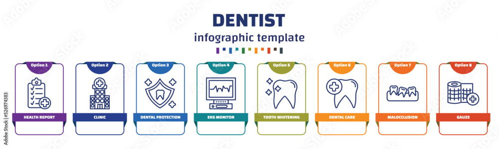infographic template with icons and 8 options or steps. infographic for ...