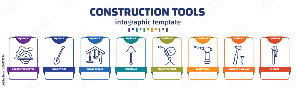 infographic template with icons and 8 options or steps. infographic for ...