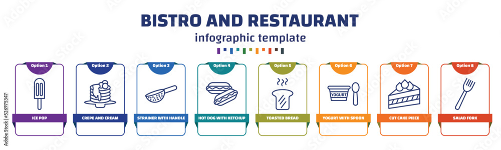 infographic template with icons and 8 options or steps. infographic for ...
