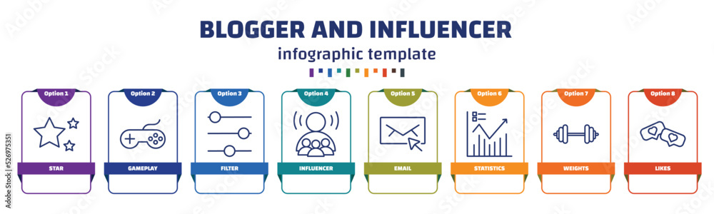 infographic template with icons and 8 options or steps. infographic for ...