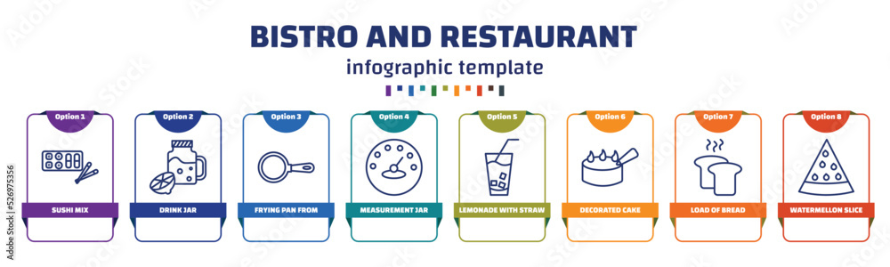 infographic template with icons and 8 options or steps. infographic for ...