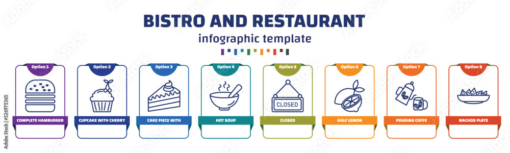 infographic template with icons and 8 options or steps. infographic for ...