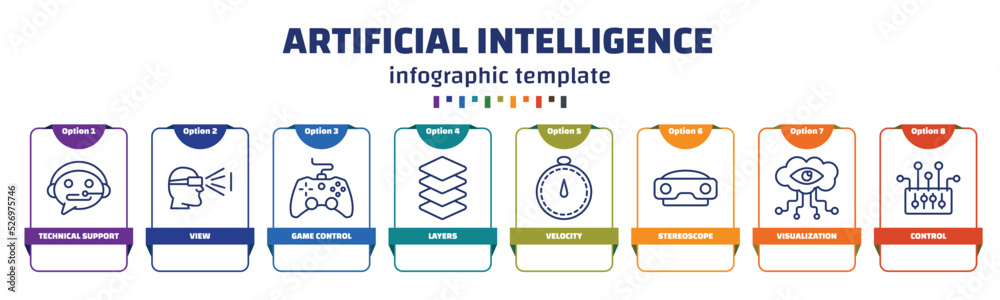 infographic template with icons and 8 options or steps. infographic for ...