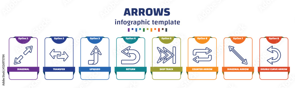 infographic template with icons and 8 options or steps. infographic for ...