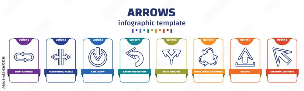 infographic template with icons and 8 options or steps. infographic for ...